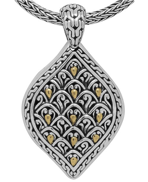 DEVATA Dragon Skin Signature Pendant Necklace in Sterling Silver and ...