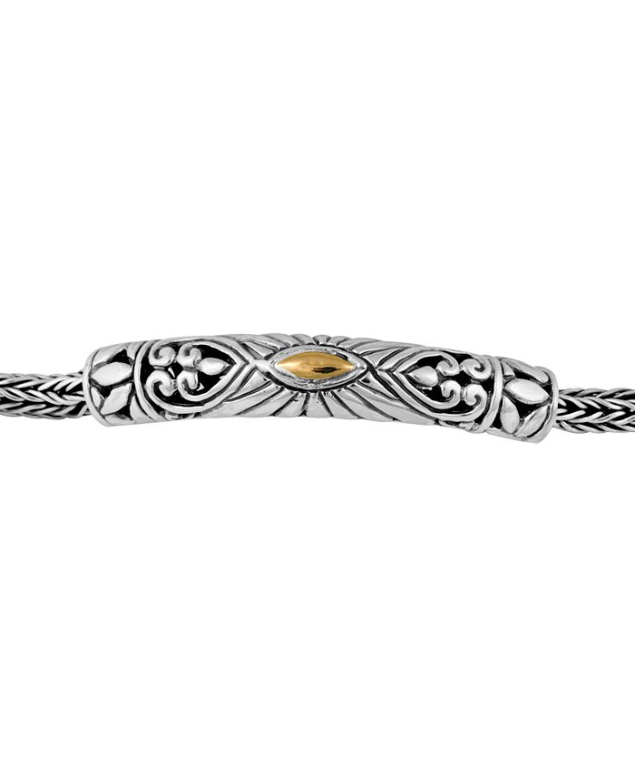 DEVATA Bali Heritage Classic Bracelet in Sterling Silver and 18k Yellow ...