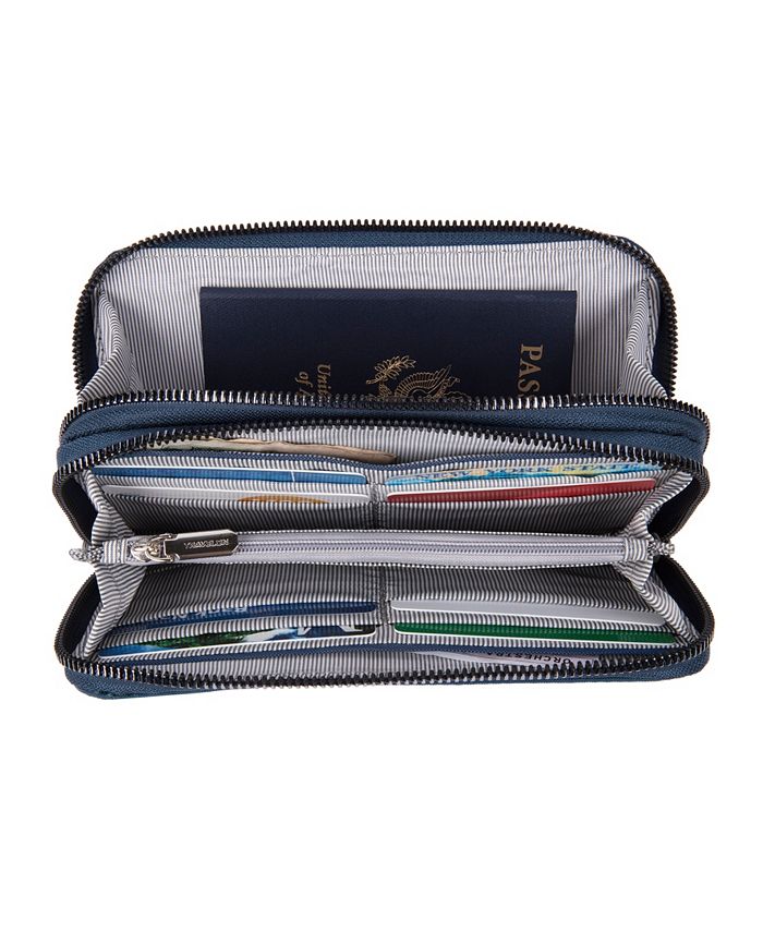 Travelon RFID Blocking Double Zip Wallet - Macy's