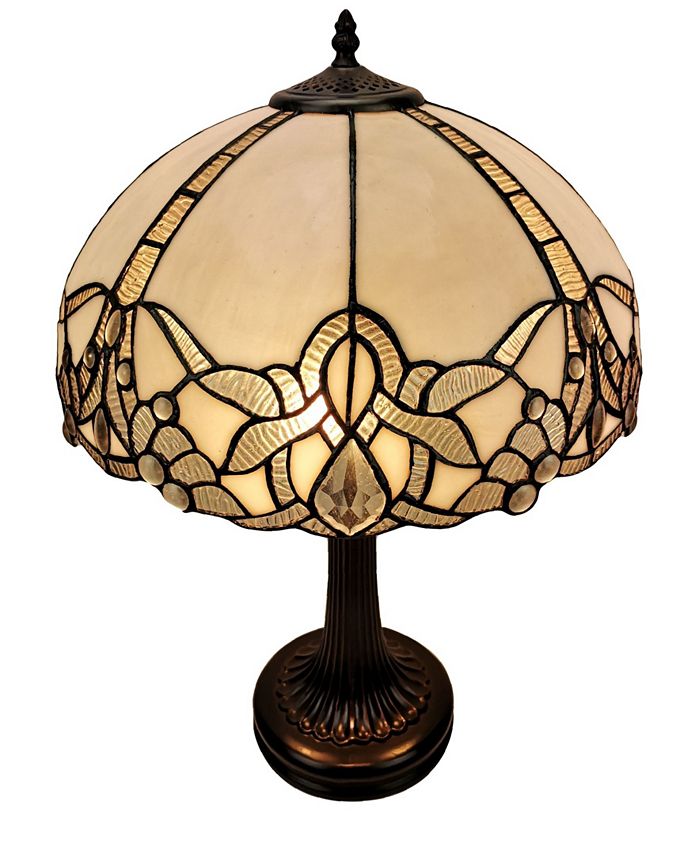 Amora Lighting Tiffany Style Jeweled Table Lamp - Macy's