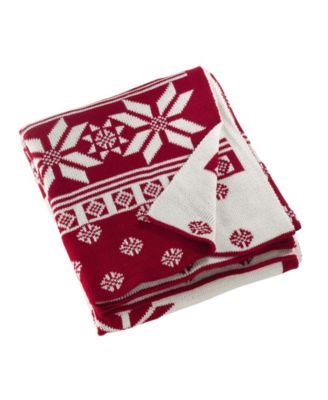 Saro Lifestyle Christmas Design Throw - Macy's