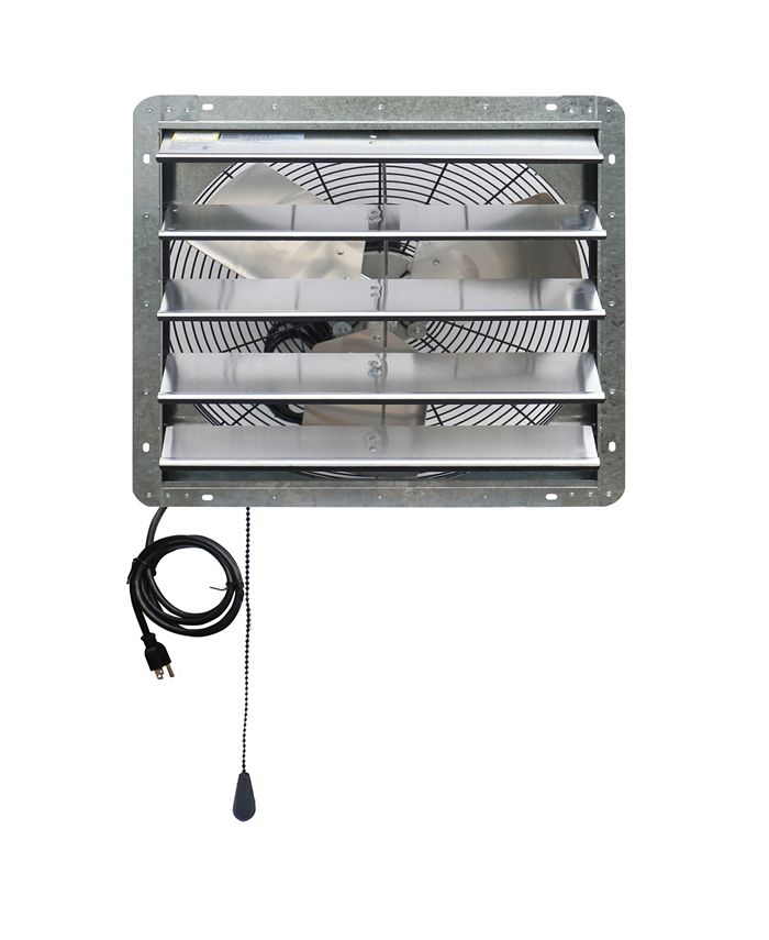 iLiving 20" Shutter Exhaust Attic Garage Grow Fan, Ventilation Fan with ...