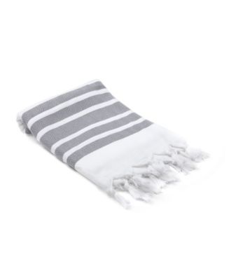 Olive and Linen Herringbone Turkish Hand/Kitchen Towel - Macy's