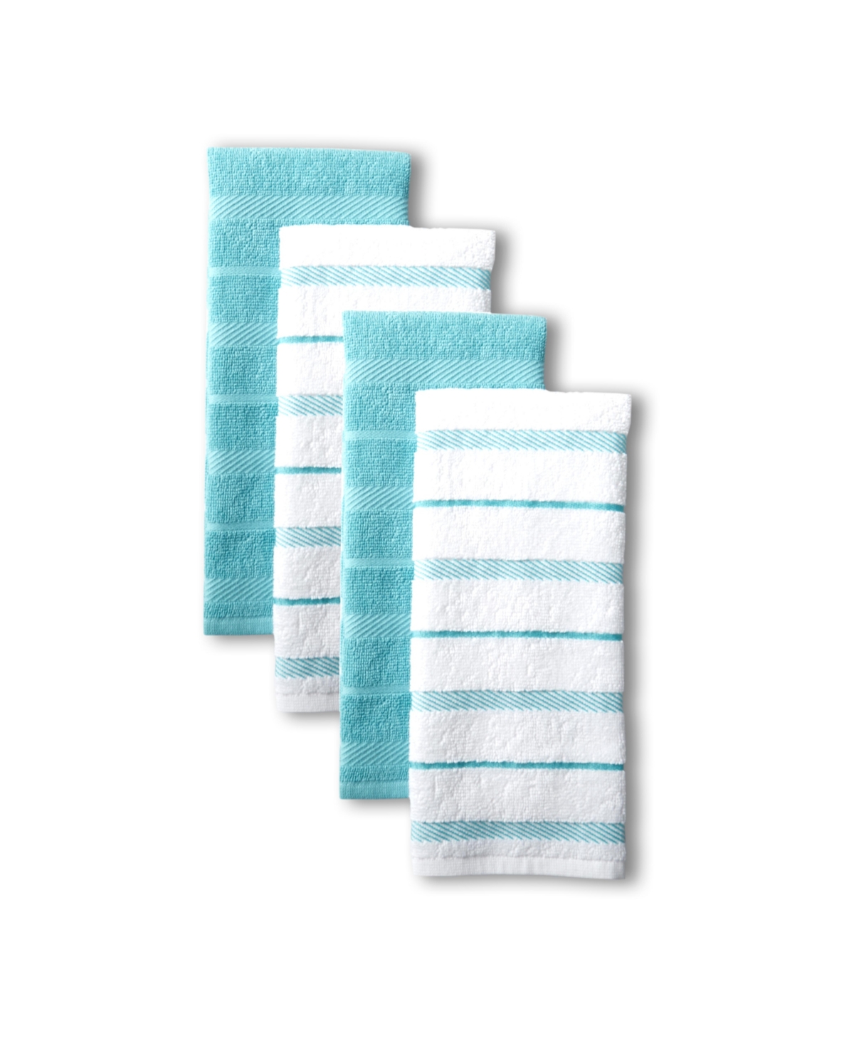 Click here for KitchenAid Albany Kitchen Towel Set  4 Piece - Aqu... prices