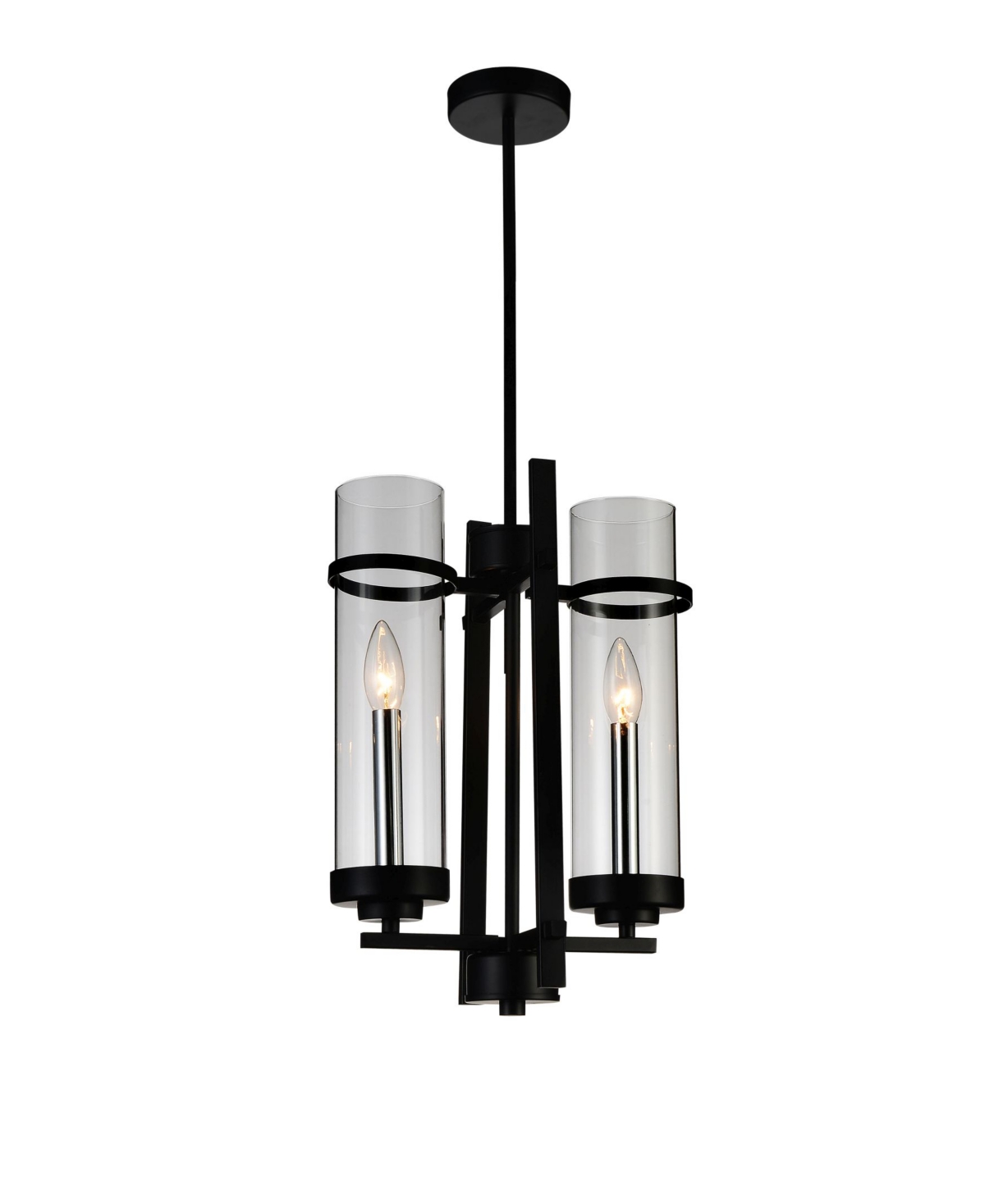 Click here for Cwi Lighting Sierra 2 Light Mini Pendant - Black prices