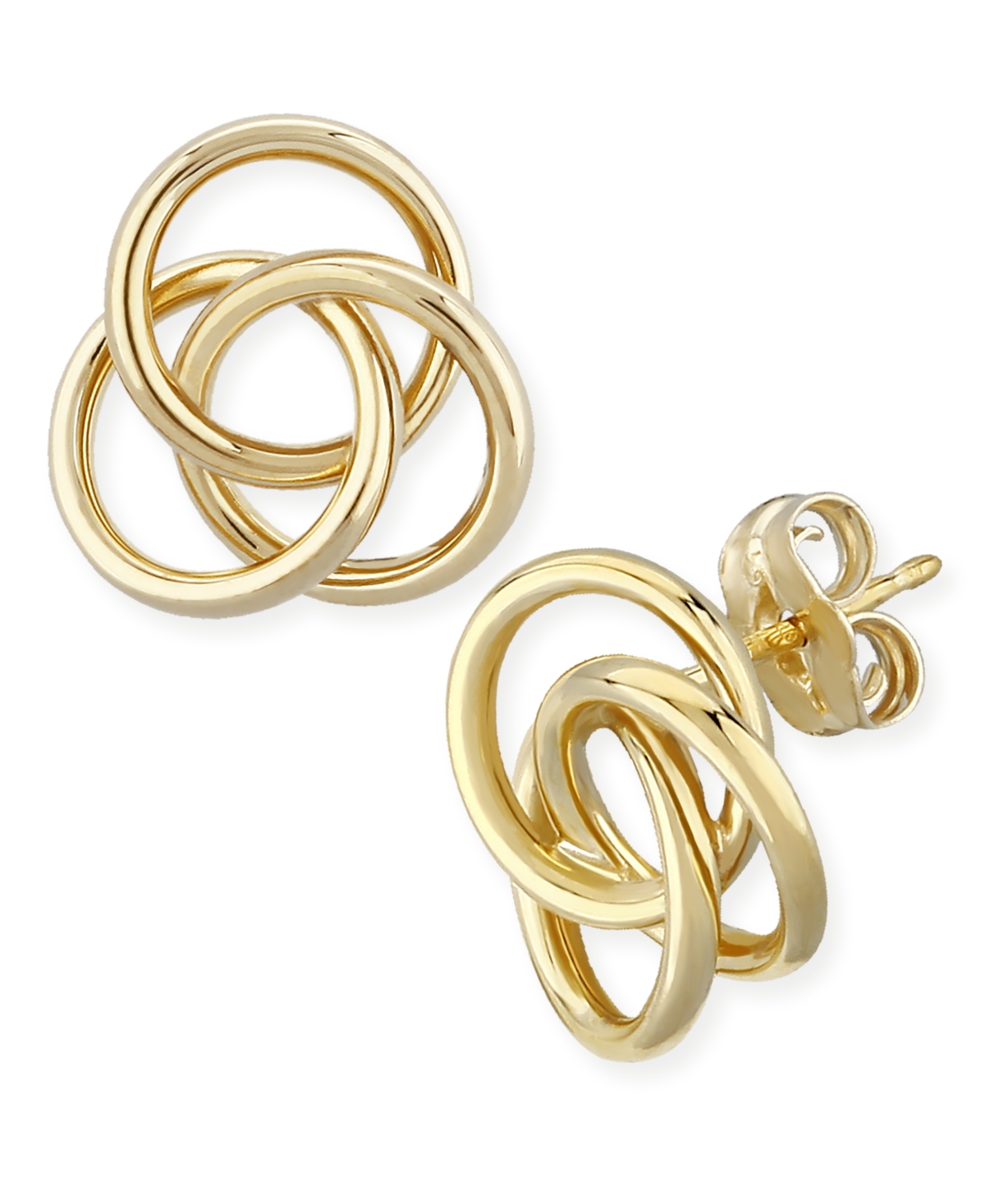 Click here for Love Knot Stud Earrings in 14k Gold - Gold prices