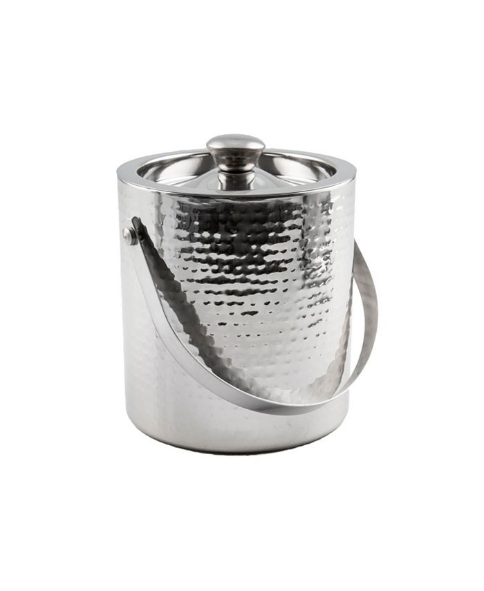 Cambridge 3 Piece Hammered Stainless Steel Bar Set - Macy's