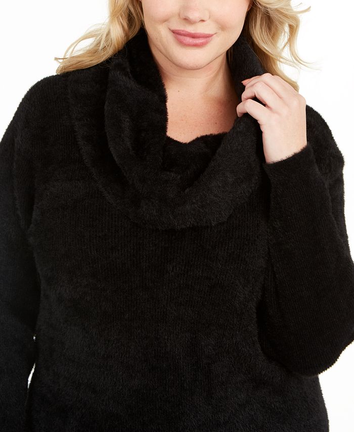 Michael Kors Plus Size Fluffy Cowlneck Sweater - Macy's
