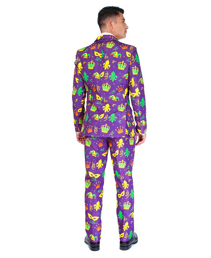 Suitmeister Mens Mardi Gras Purple Icons Mardi Gras Suit Macys