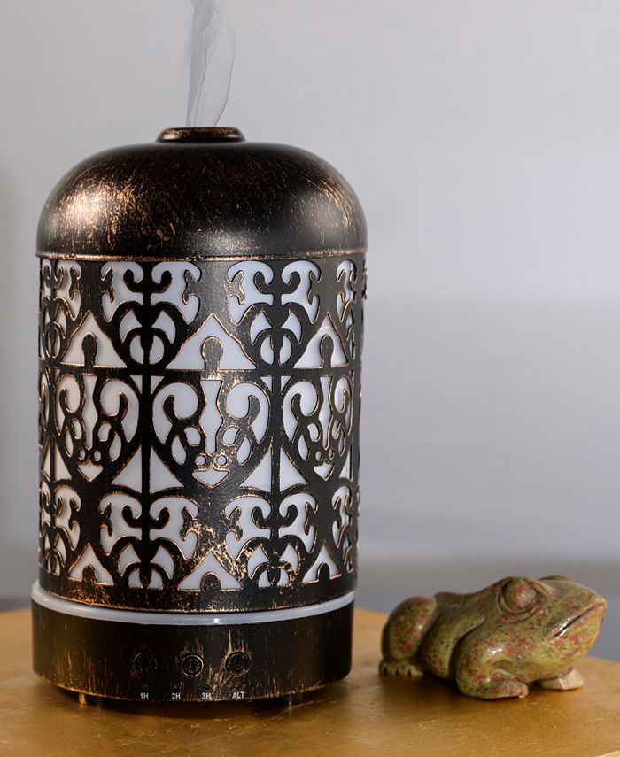 Greenair Serene Living Essential Oil Diffuser Victorian Metal - Macy's