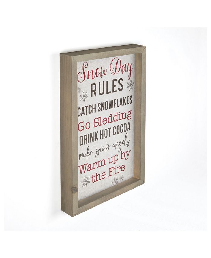 P Graham Dunn Snow Day Rules Wall Art - Macy's