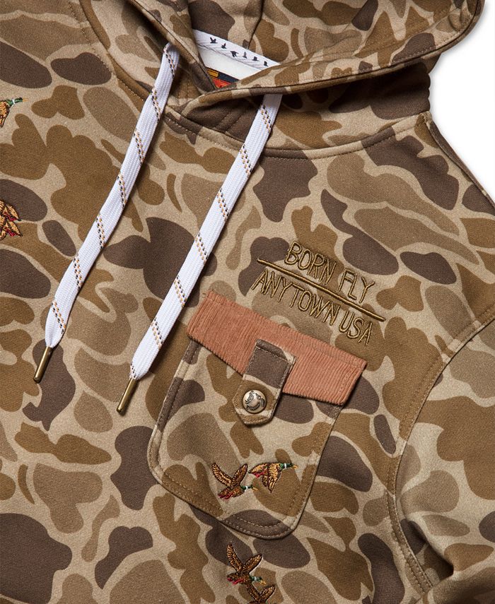 Born Fly Men's Big & Tall Camo Hoodie - Macy's