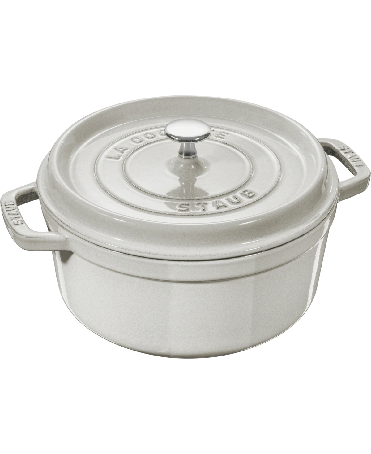 Click here for Staub Cast Iron 4-Qt. Round Dutch Oven - White Tru... prices