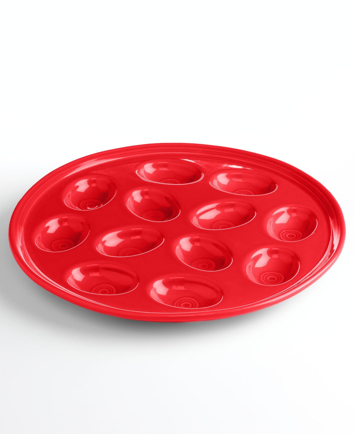 Click here for Fiesta Egg Plate - Scarlet prices