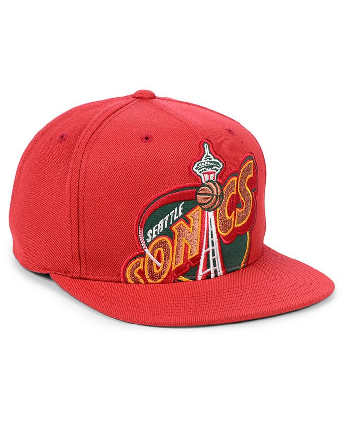 Mitchell & Ness Seattle SuperSonics Hardwood Classic Cropped Snapback ...