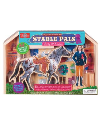 T.S. Shure Stable Pals Emily and Freckles Wooden Magnetic Dress-Ups ...