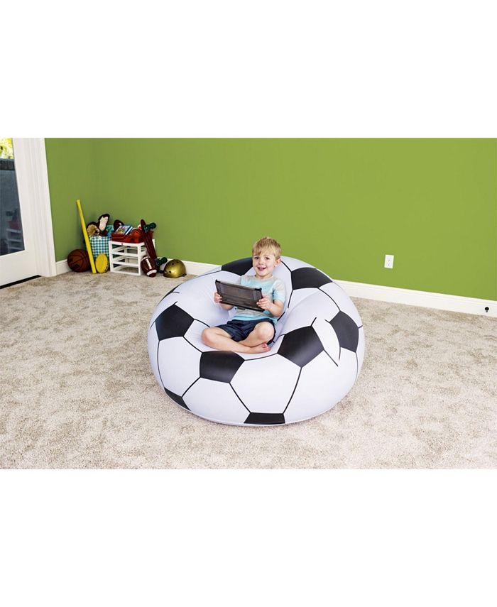 Bestway Up, In and Over Beanless Soccer Ball Chair - Macy's