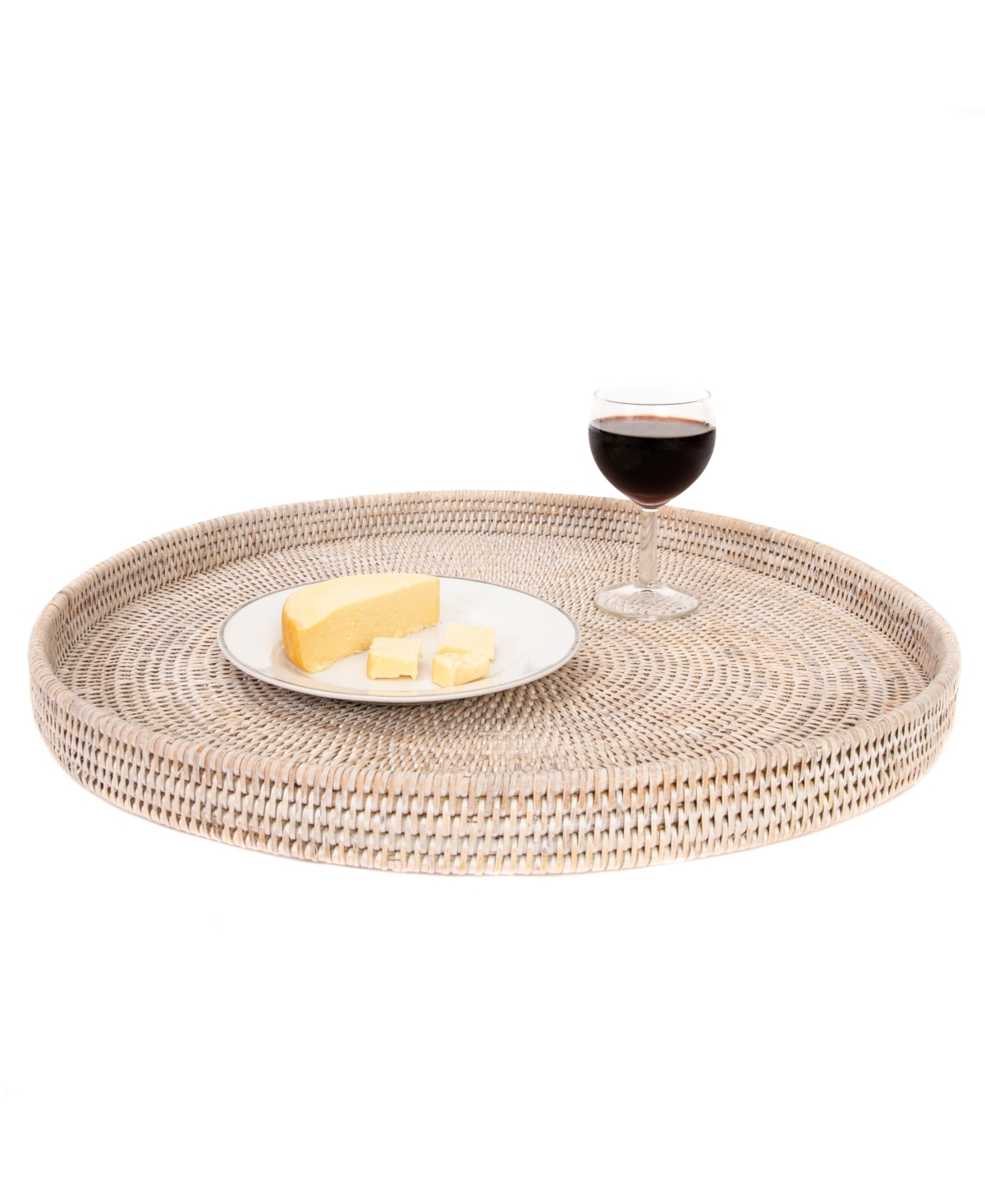 Artifacts Trading Company Artifacts Rattan Round - White wash