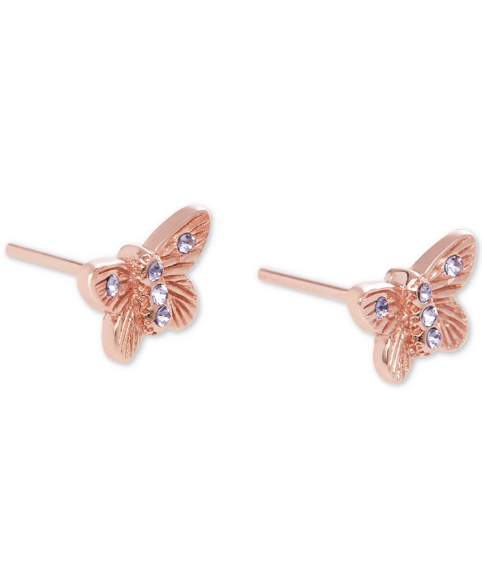 Olivia Burton Quartz Butterfly Stud Earrings & Reviews - Earrings ...