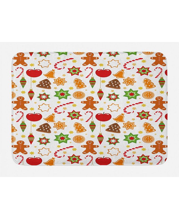 Ambesonne Gingerbread Man Bath Mat - Macy's