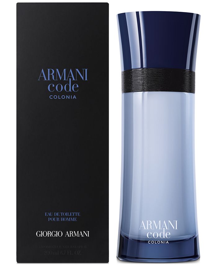 Giorgio Armani Men's Armani Code Colonia Eau de Toilette Spray, 6.7 oz ...