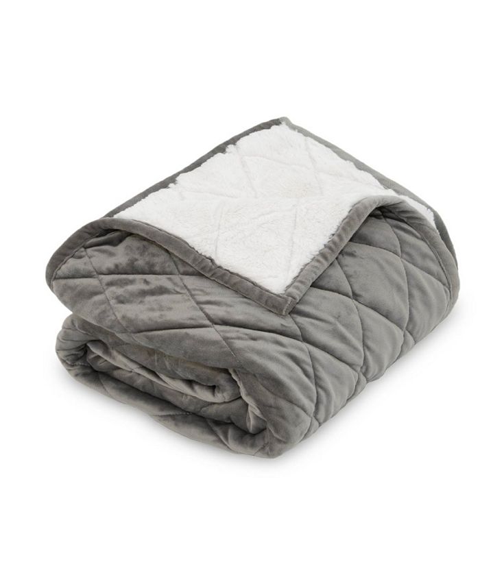 Jennifer Adams Home Jennifer Adams Velvet Diamond King Coverlet - Macy's