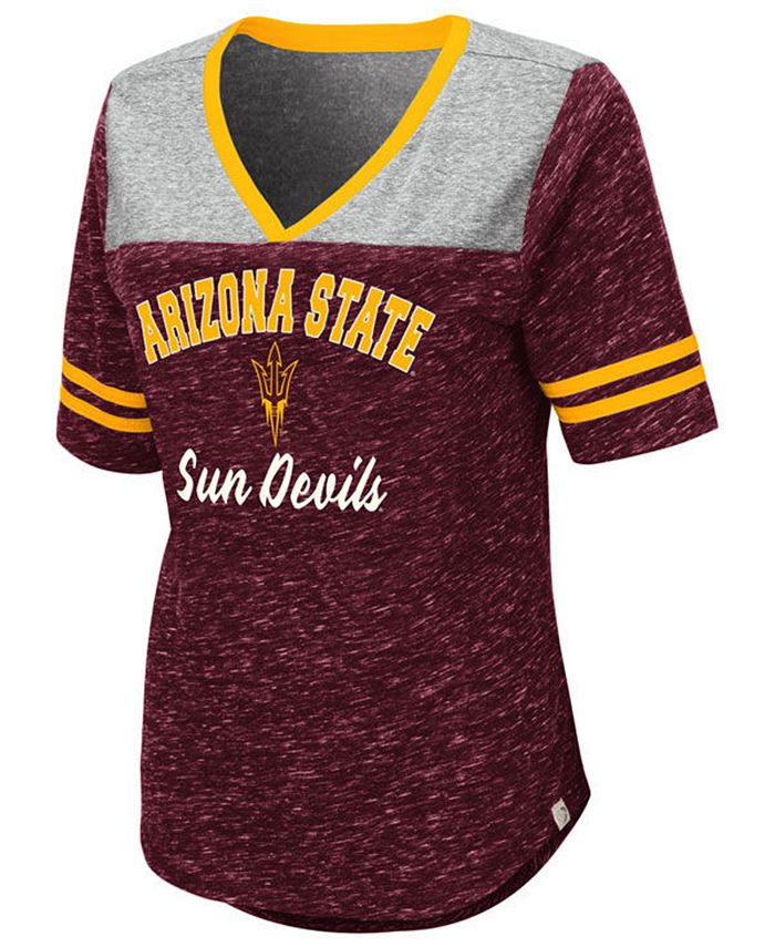 Colosseum Women's Arizona State Sun Devils Mr Big V-neck T-Shirt - Macy's