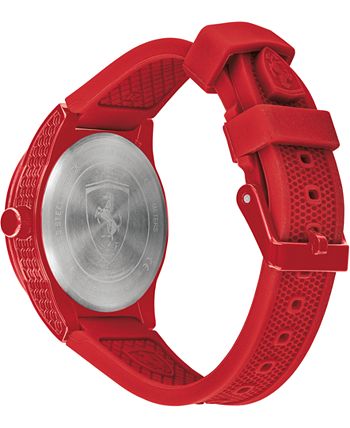 Ferrari Kid's Red Rev Red Silicone Strap Watch 34mm - Macy's