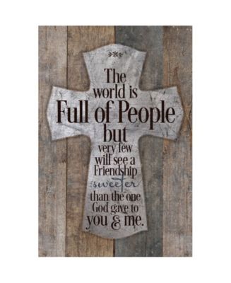 Dexsa the World is Full of People New Horizons Wood Plaque, 6" x 9 ...