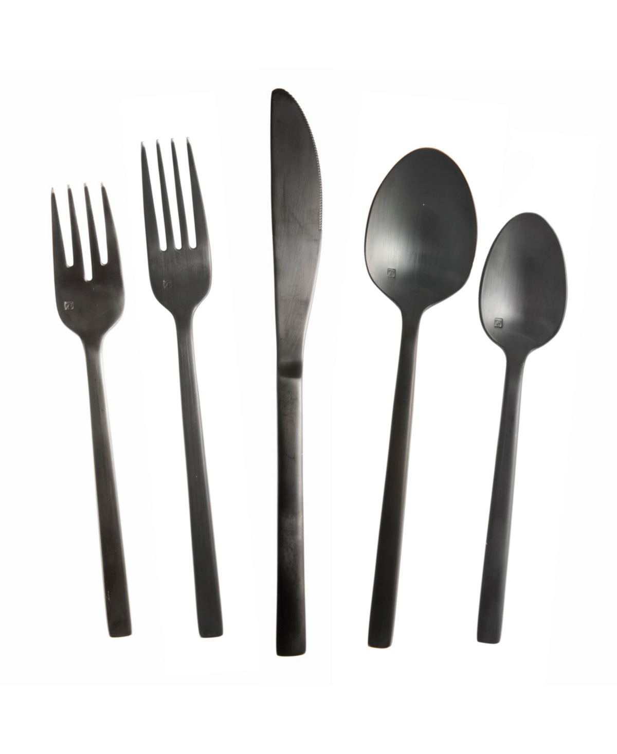 Click here for Fortessa Arezzo Brushed Black 20pc Flatware Set -... prices