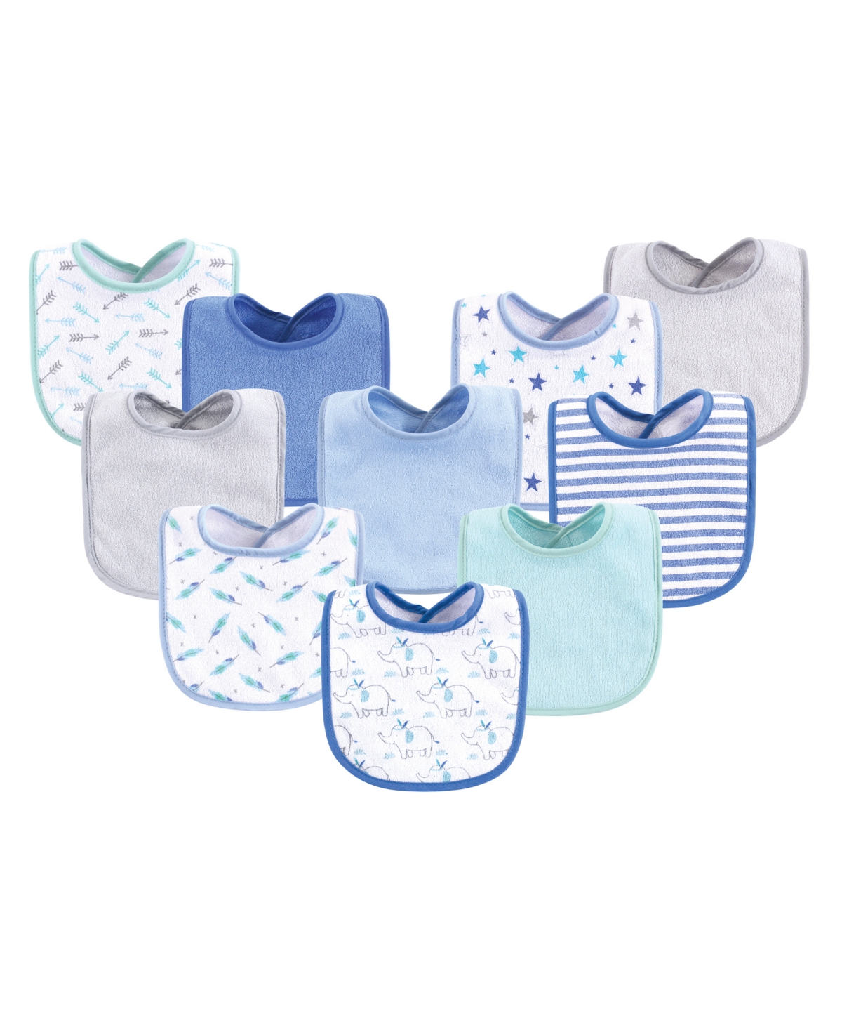 Click here for Luvable Friends Baby Boy Cotton Terry Bibs 10pk  B... prices
