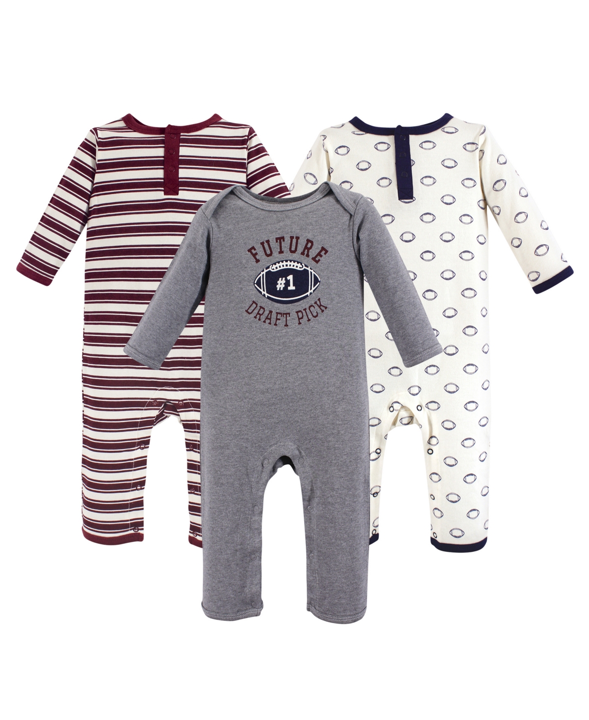 Click here for Hudson Baby Baby Boys Hudson 3Pk Coverall - Footba... prices