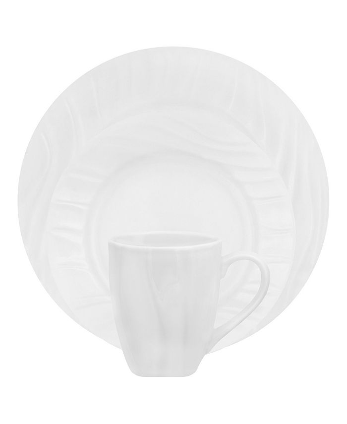 Corelle Boutique Swept Embossed 16-Pc. Set, Service for 4 - Macy's