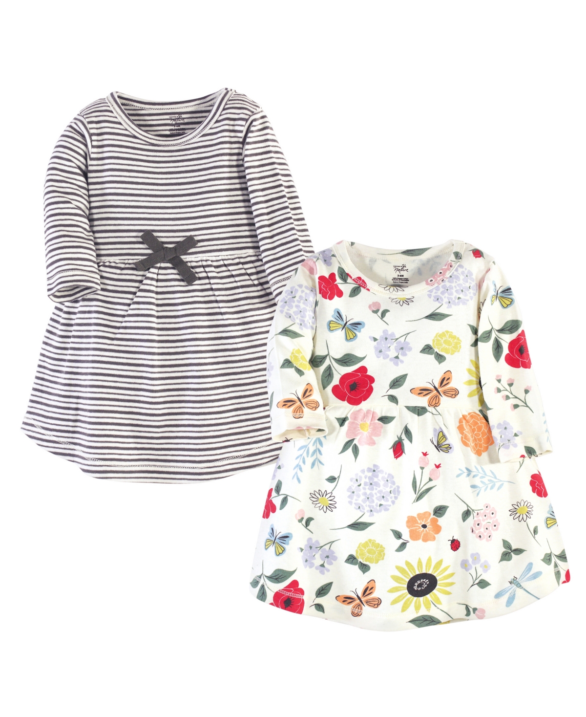 Click here for Touched by Nature Baby Girls 2Pk Long Sleeve Natur... prices