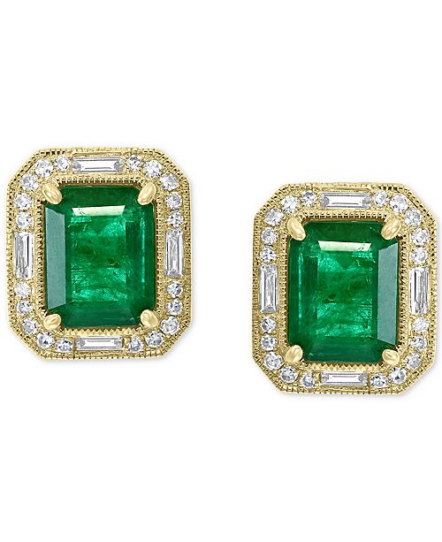 EFFY Collection EFFY® Emerald (2-7/8 ct. t.w.) & Diamond (1/3 ct. t.w ...