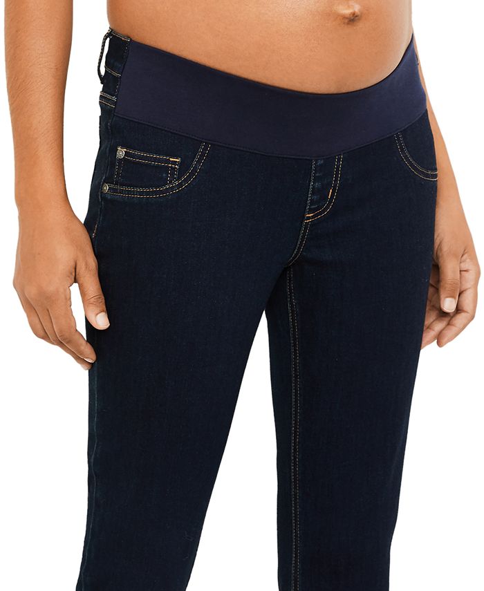Motherhood Maternity Indigo Blue Maternity Skinny Jeans - Macy's