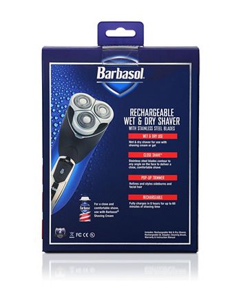 Barbasol 1100 Series Rechargeable Wet Dry Rotary Shaver - Macy's