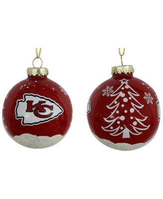 Memory Company Kansas City Chiefs 3" Glitter Holiday Ball - Macy's