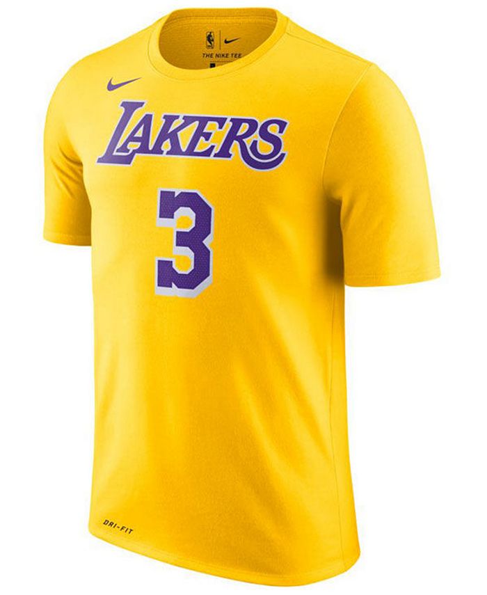 Nike Men's Anthony Davis Los Angeles Lakers Icon Player T-Shirt - Macy's