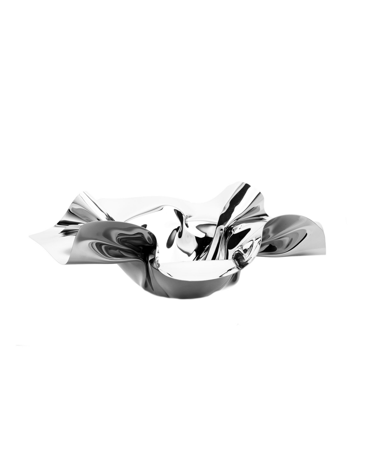 Click here for Classic Touch 14 Round Stainless Steel Ruffled Des... prices