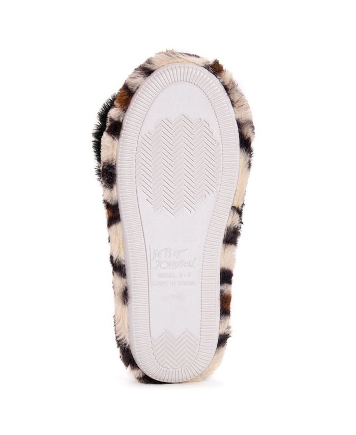 Betsey Johnson Women's Open Toe Scuff Slippers - Macy's