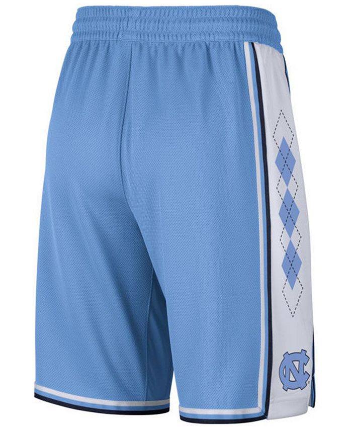 Nike Men's North Carolina Tar Heels Replica Basketball Road Shorts - Macy's