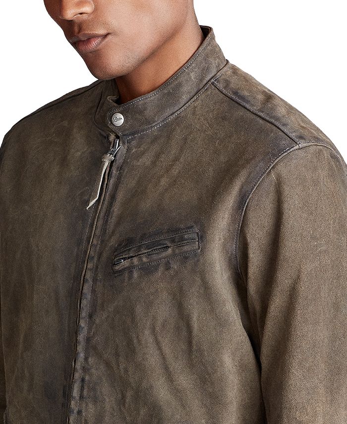 Polo Ralph Lauren Men's Suede Café Racer Jacket - Macy's