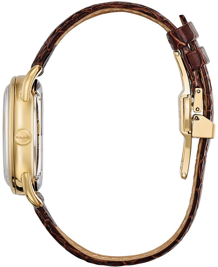 Bulova LIMITED EDITION Women's Swiss Automatic Joseph Bulova Brown ...