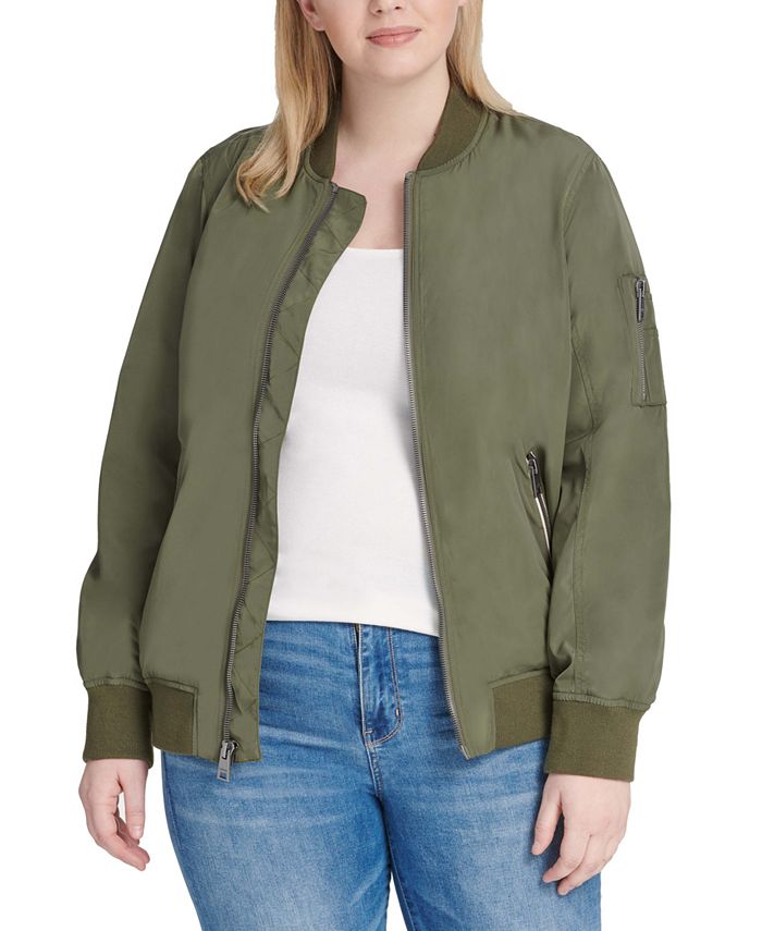 Levi's Trendy Plus Size Melanie Bomber Jacket - Macy's