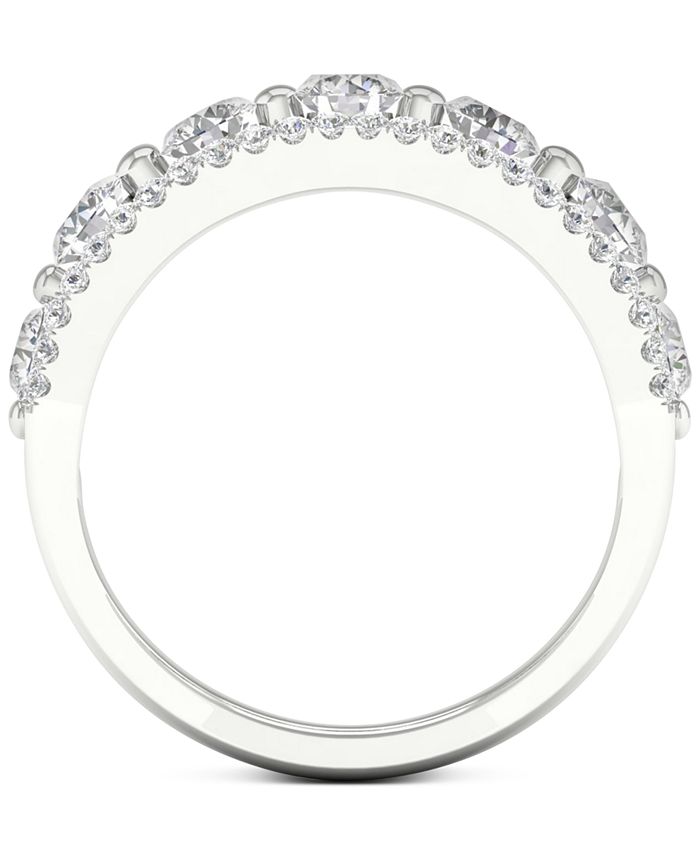 Macy's Diamond Openwork Band (7/8 ct. t.w.) in 14k White Gold - Macy's