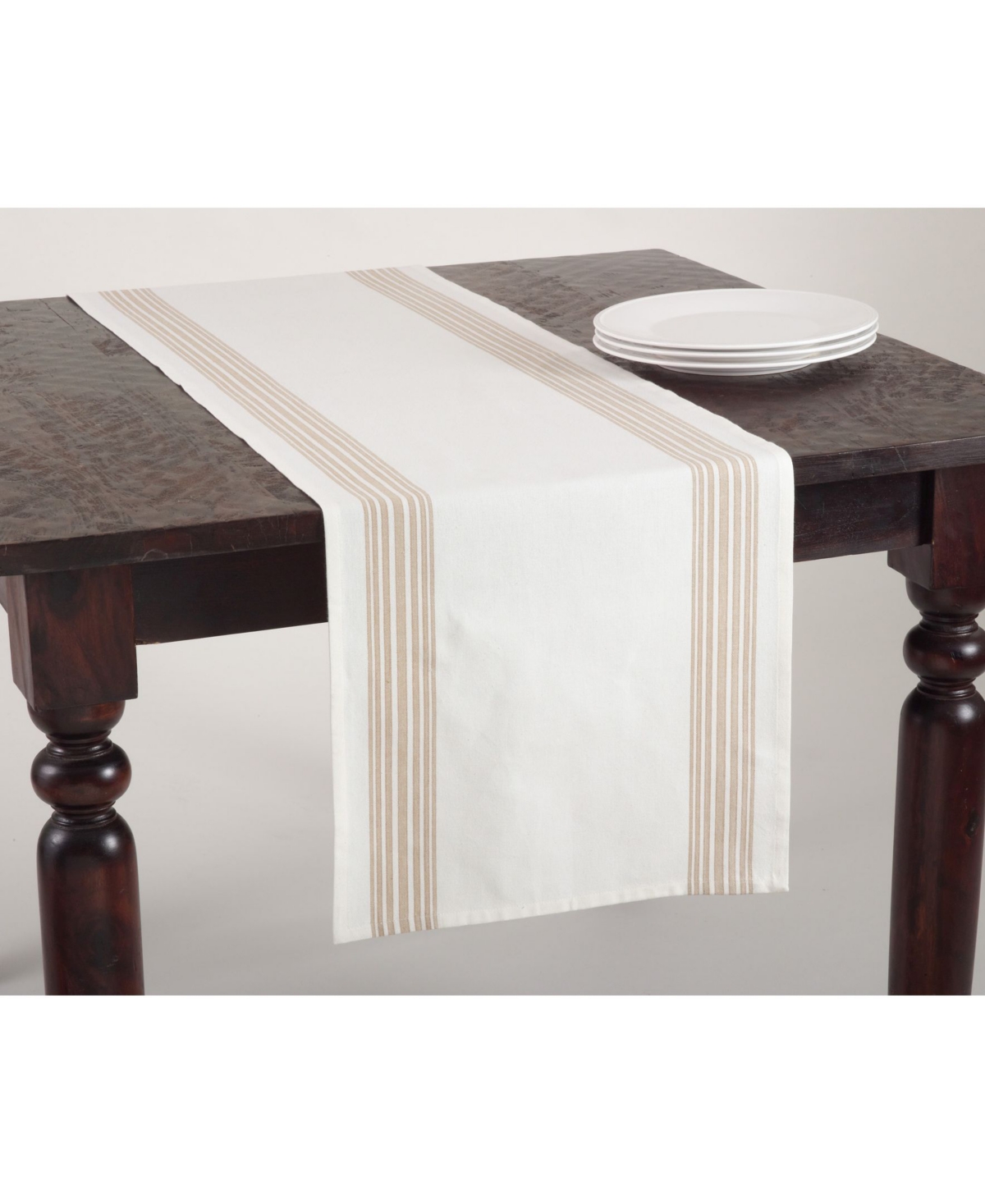 Click here for Saro Lifestyle Striped Design Runner - Natural prices