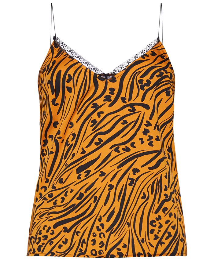 BCBGeneration Tiger-Print Tank Top - Macy's