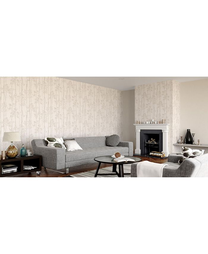 Graham & Brown Branches Natural Wallpaper - Macy's