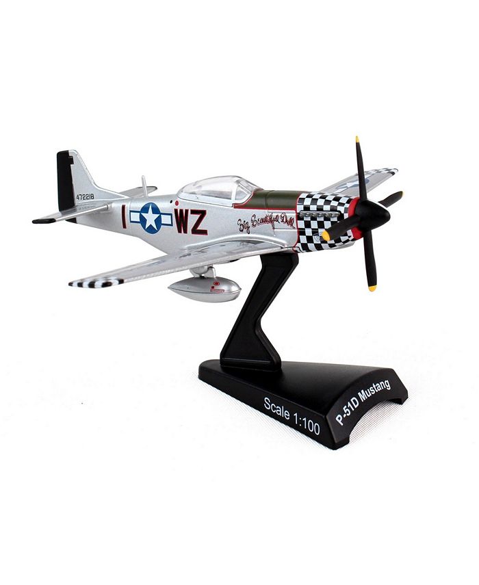 Daron Postage Stamp Die Cast P-51D Mustang WWII Fighter 1/100 Scale ...
